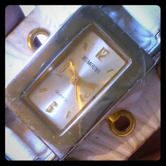 Accessories | Vintage Rumours Watch On White Watch Band | Poshmark